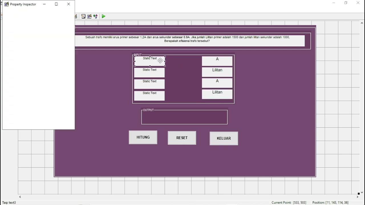 Tutorial pembuatan kalkulator fisika "Tranformater" menggunakan MATLAB - YouTube