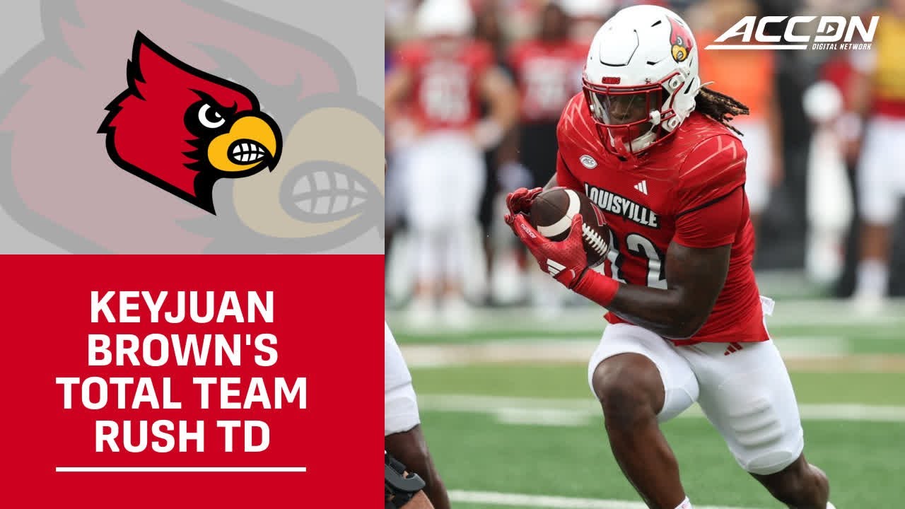 Louisville RB Keyjuan Brown's 4-Yard Score A Total Team Effort - YouTube