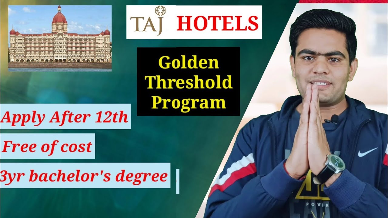 Hotel management from Taj hotels and Tata institute|| Free course ...