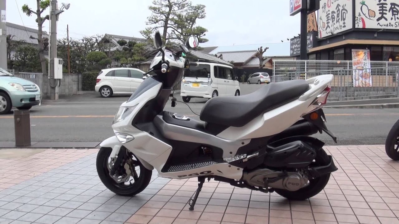 2本出しマフラー フルカーボンカスタム PGO125 PGOアローロ125 PGOスクーター Alloro125 和歌山県 - YouTube