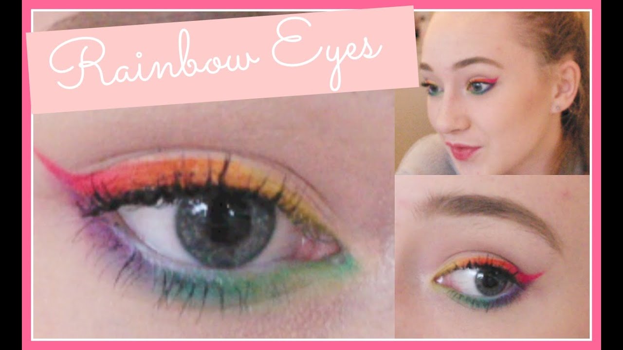Rainbow Eyes | Makeup Tutorial ♡ - YouTube