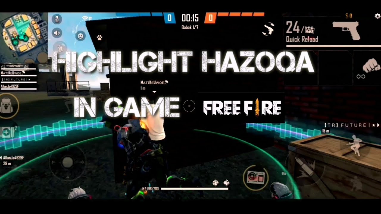 HIGHLIGHT HAZOQA IN GAME FREE FIRE || FREE FIRE MALAYSIA - YouTube