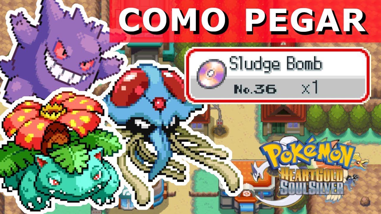 Como pegar o TM 36 Sludge Bomb no Pokémon HeartGold & SoulSilver - YouTube