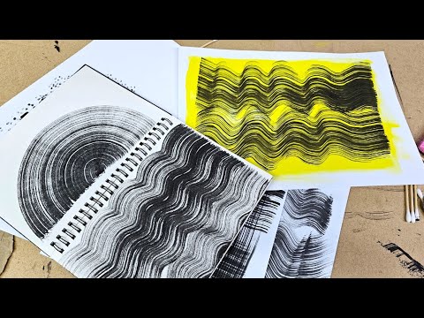 Tips for creating texture and marks with drawing ink. - YouTube