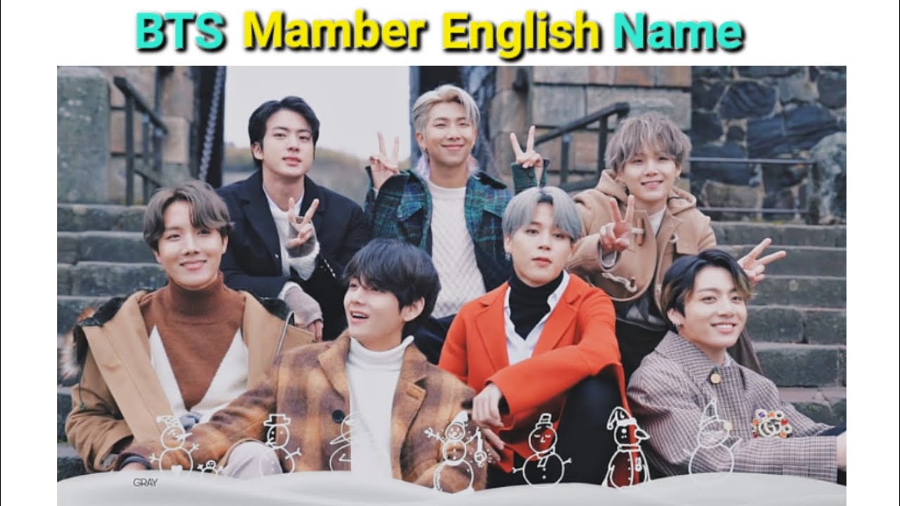 BTS Mamber English Name That All Fans Should Know... - YouTube