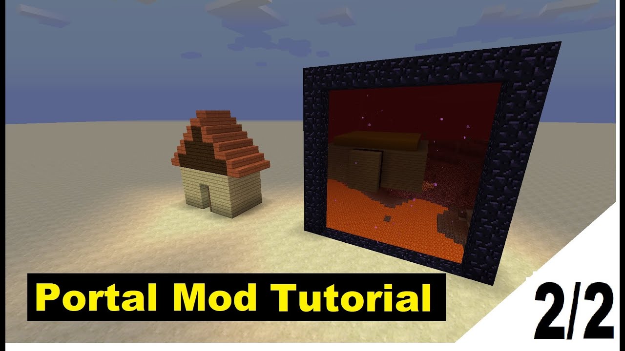Minekraft Portal Mod Tutorial - YouTube