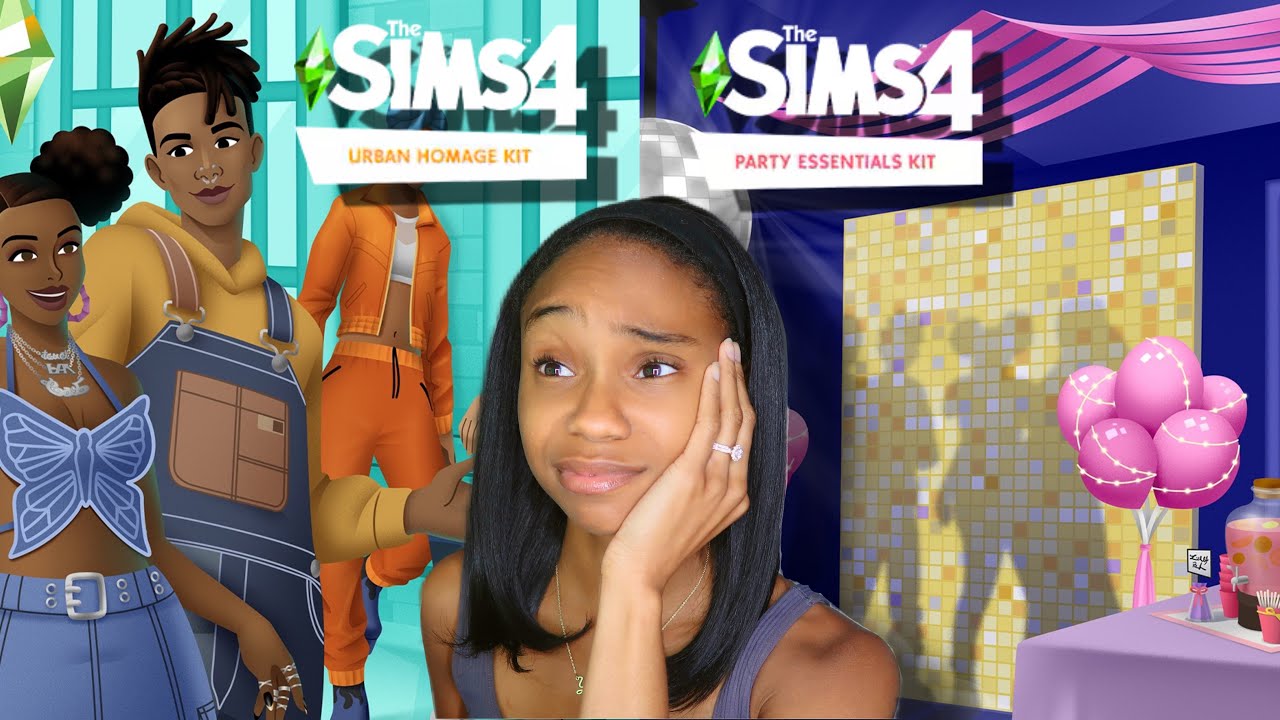My Unpopular Review of Urban Homage & Party Essentials kit | The Sims 4 ...