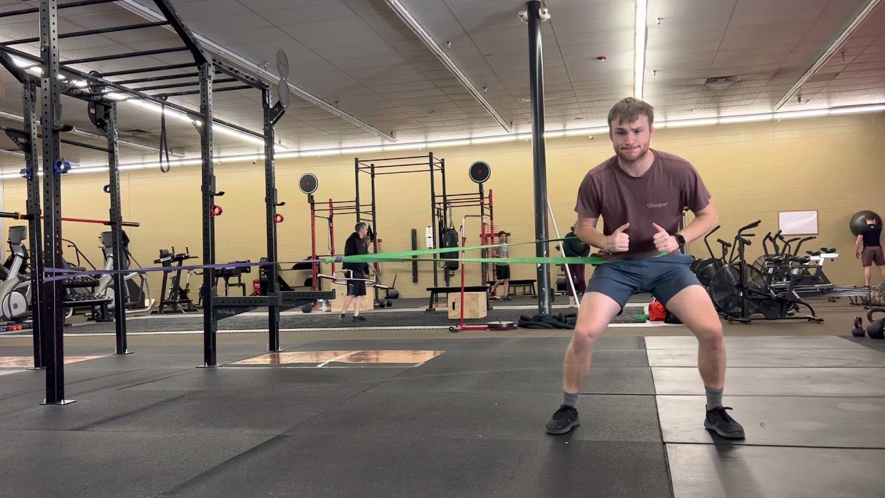 Resisted Side Shuffle: Front View - YouTube
