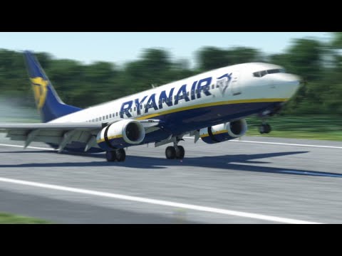 Ryanair Ultra Realistic Hard Landing - YouTube