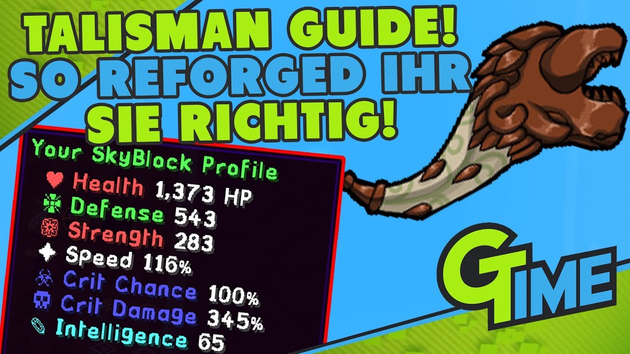 TALISMAN GUIDE! SO REFORGED IHR SIE RICHTIG! - MINECRAFT HYPIXEL ...