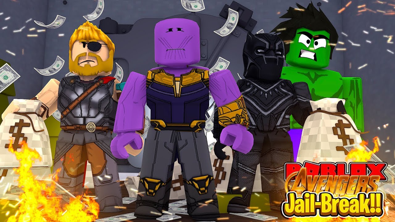 ROBLOX - THE AVENGERS INFINITY IN JAIL BREAK!! - YouTube