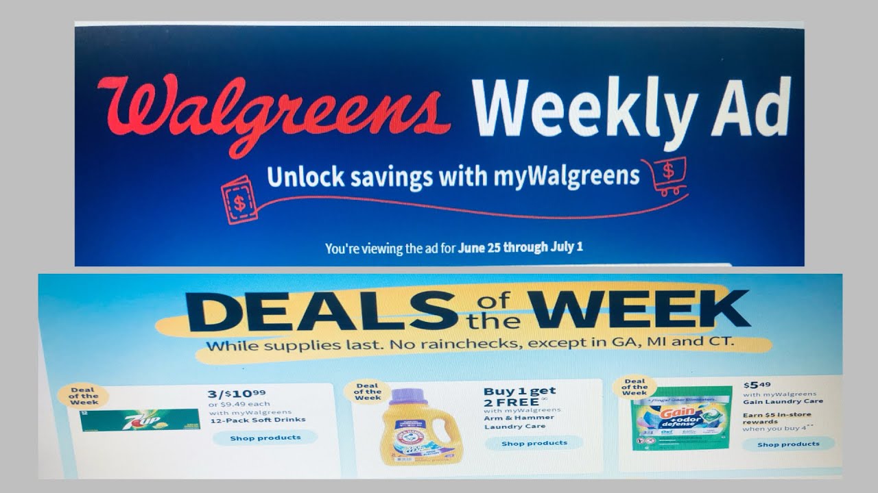 WALGREENS AD PREVIEW||06/25-07/01 - YouTube