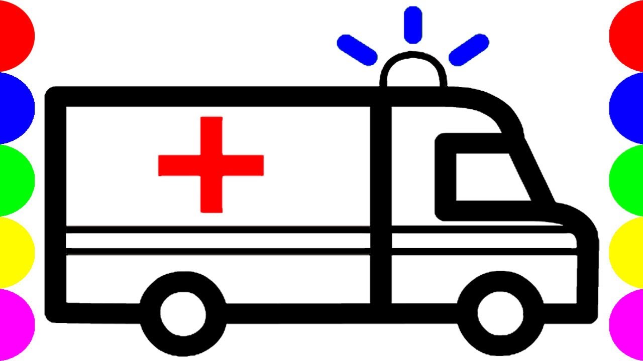 Ambulance Drawing Pictures, Easy Coloring Pages images Video Art ...