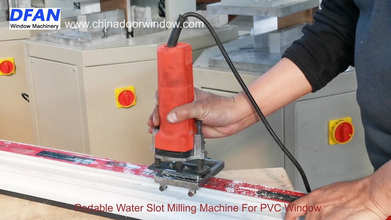 Portable Electric Flat Water Slot Milling Tool For uPVC Window Making ...