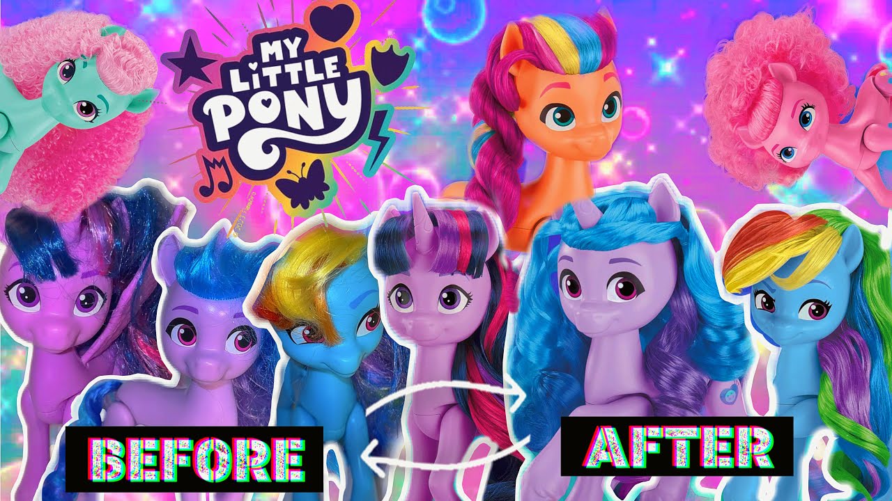 MY LITTLE PONY G5 RESTORATION 🩵 HAIR TUTORIAL - YouTube