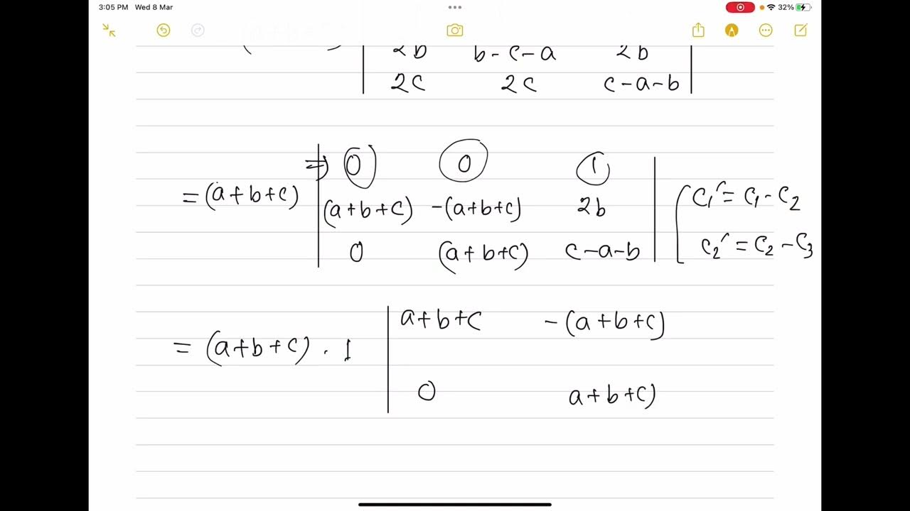 Determinant Lecture 3.2 - YouTube