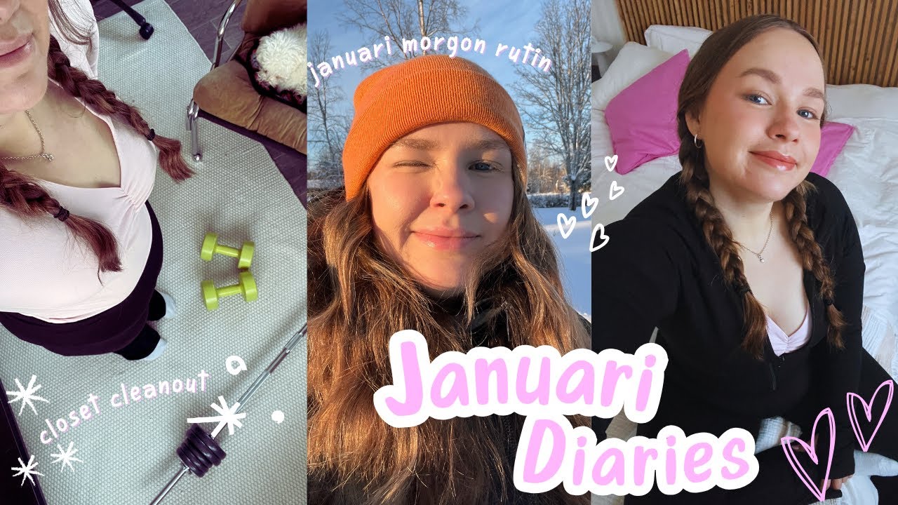 RENSA GARDEROBEN MED MIG ੈ ‧₊˚ vlog - January diaries, ny kamera, that ...