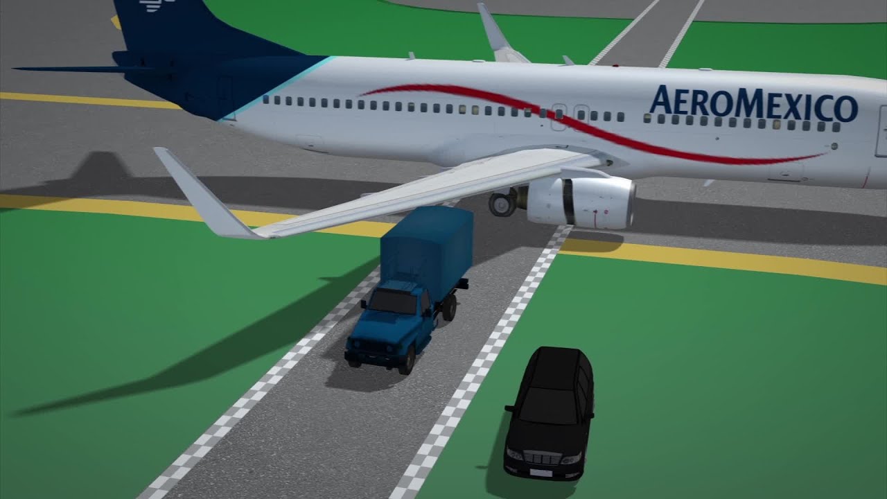 Plane collides with truck on LAX taxiway, eight injured - YouTube