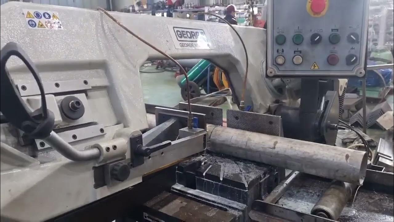 GEORGE(죠지) 밴드쏘톱기계 CY- 350 절단영상 - YouTube