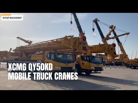 Two 50-ton Mobile Truck Cranes XCMG QY50KD For Export By HITOP