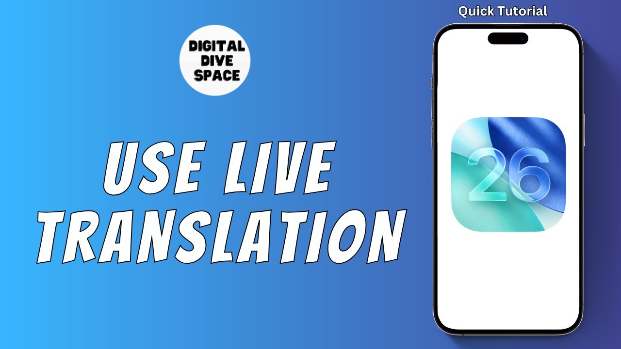 HOW TO USE LIVE TRANSLATION ON IOS 26 - YouTube