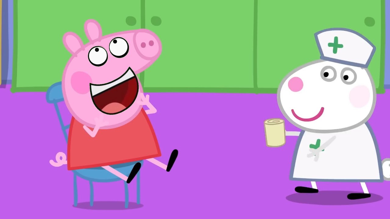 Peppa Pig Boo Boo at the School Episode Funny Faces and Cute Facial ...
