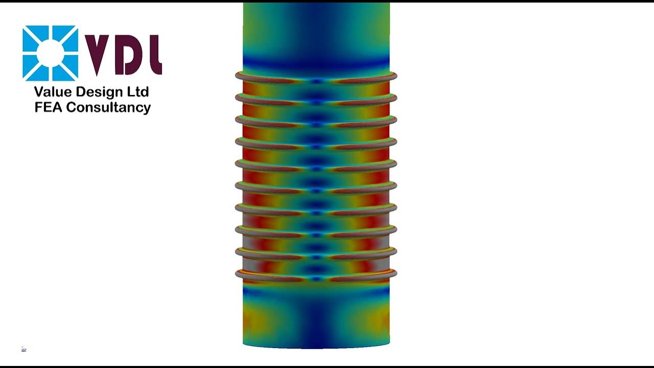 pipe bending nonlinear finite element analysis - YouTube