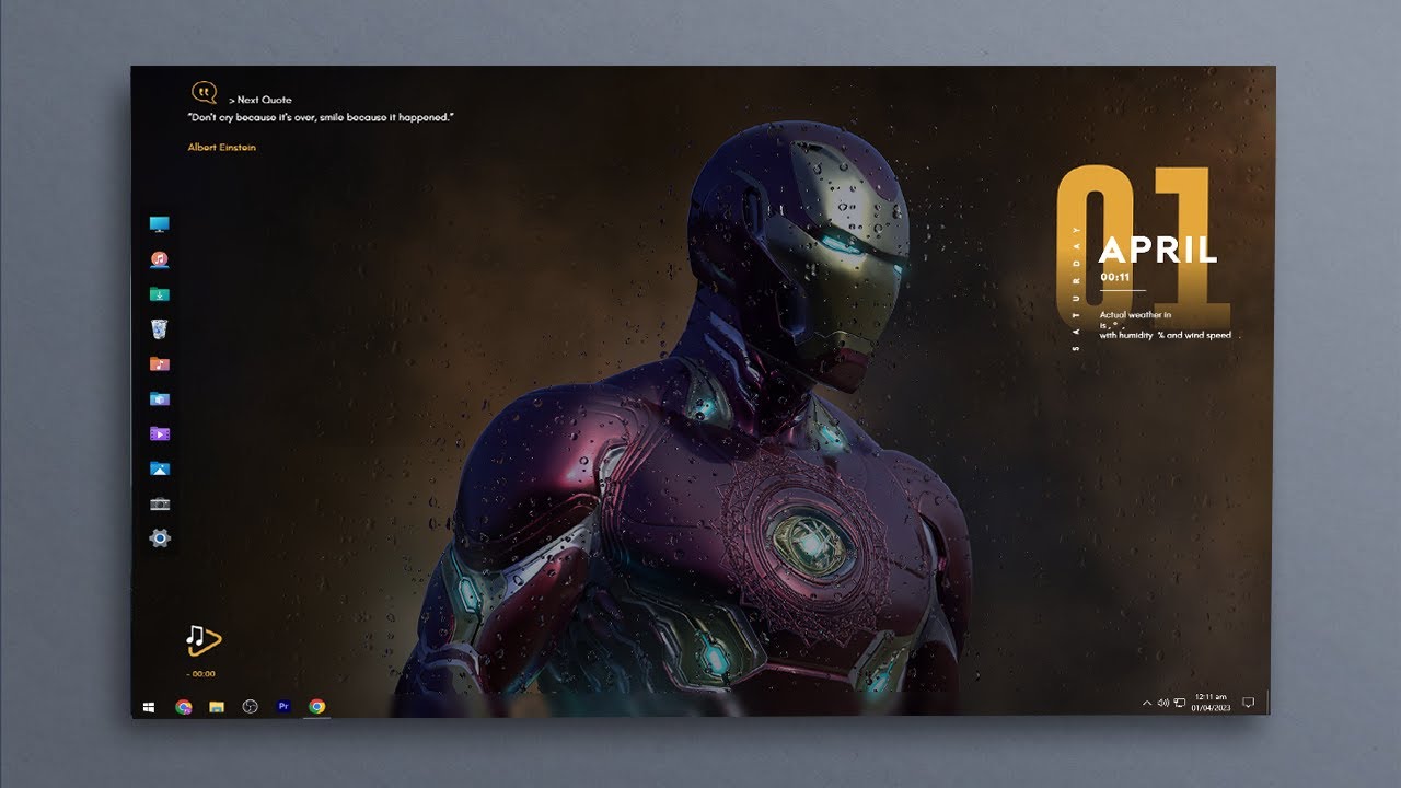 Make Your Desktop Cool With Iron Man Theme | Desktop Customization ...