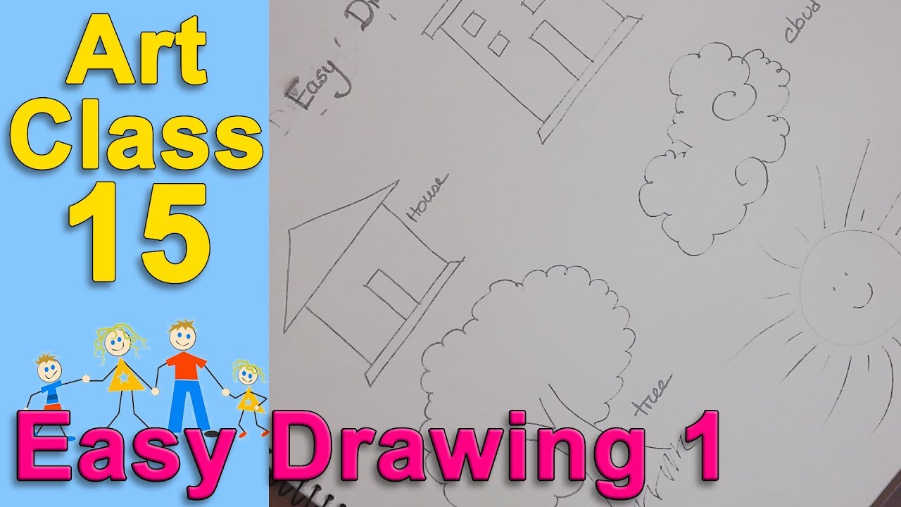 Easy Drawing 1 || Class 15 || kids Drawing Tutorial Step by Step - YouTube