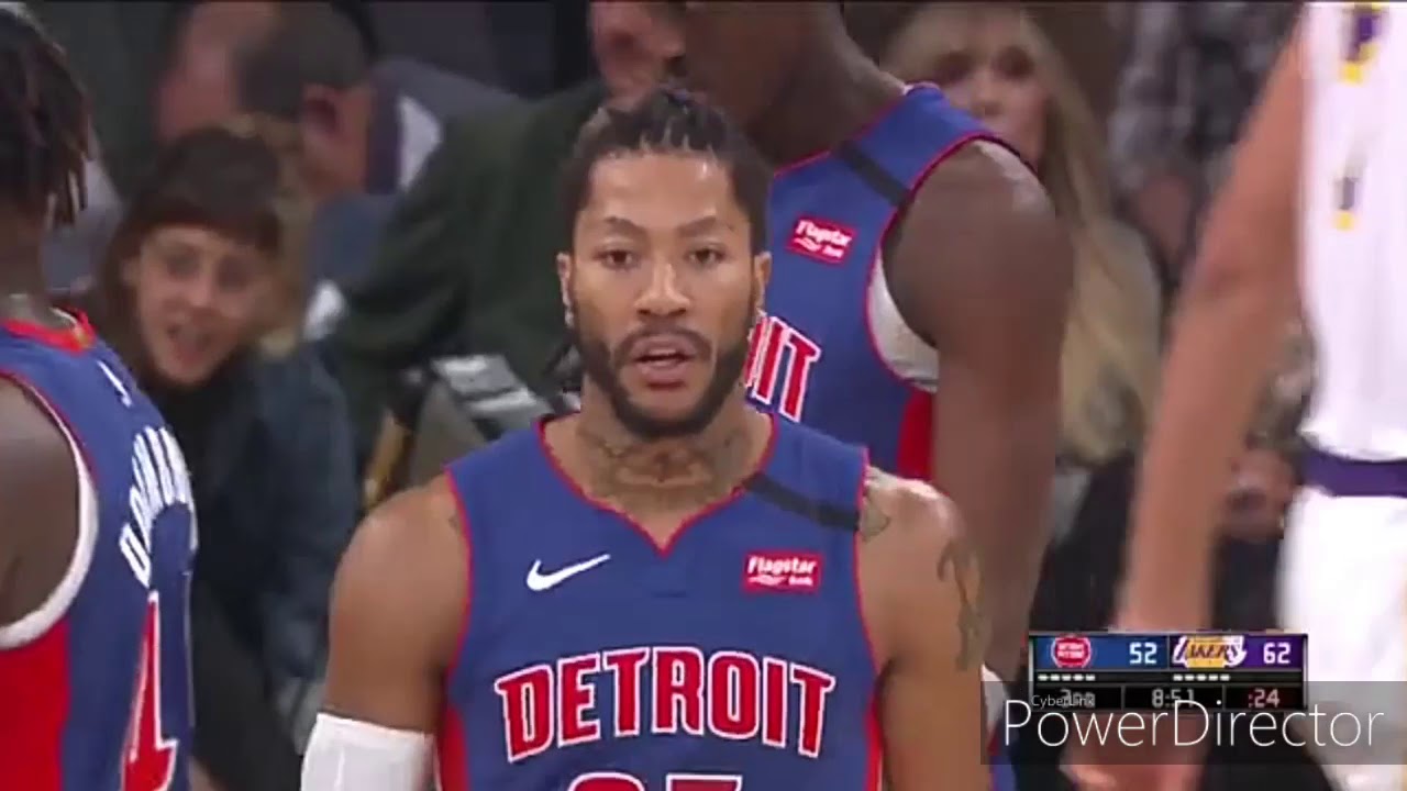 DRose Pistons vs King James Lakers Jan. 06, 2020 - YouTube