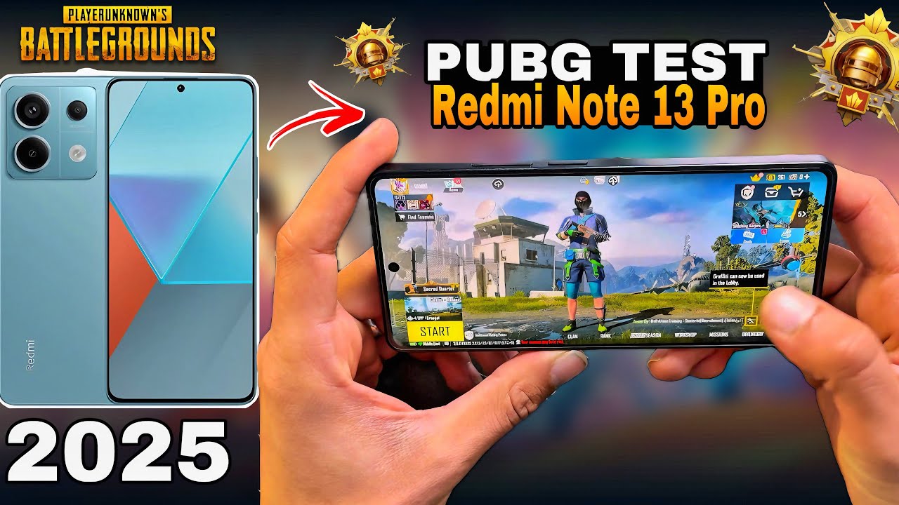 Redmi Note 13 Pro PUBG test 2025 | 3.6 update Handcame Gameplay 🔥 - YouTube
