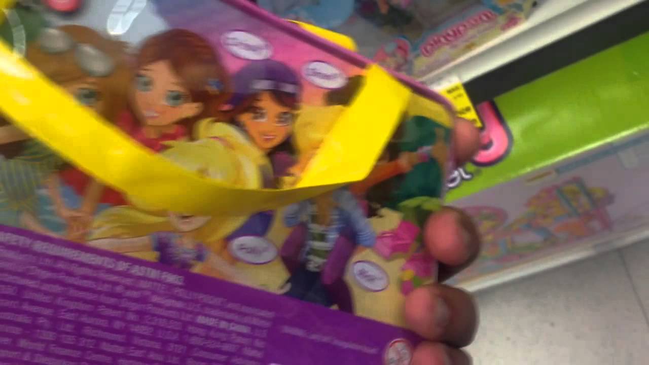 POLLY POCKET Sunshine Beach Character Set with Clothes + Puppy ...