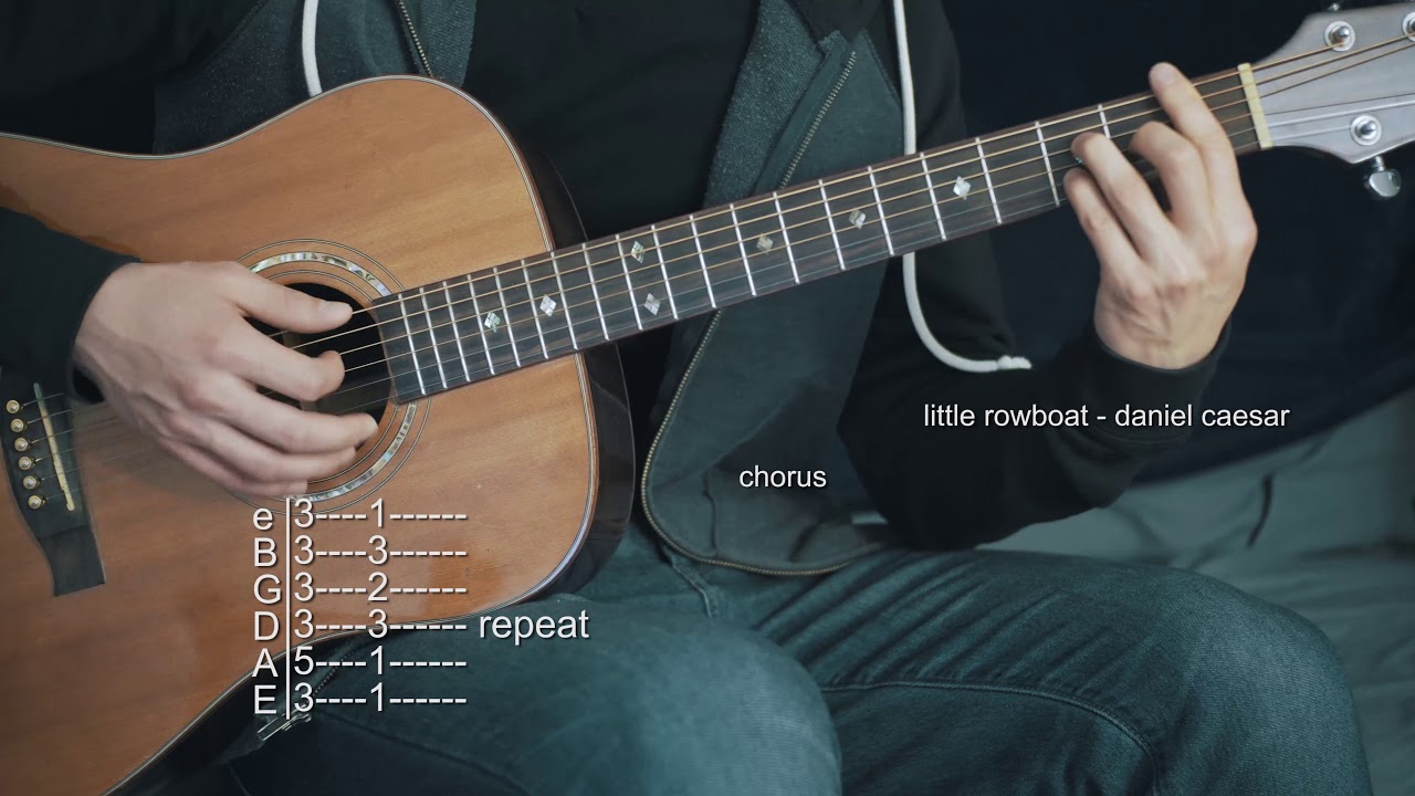 Little Rowboat - Daniel Caesar - Guitar Tabs - YouTube