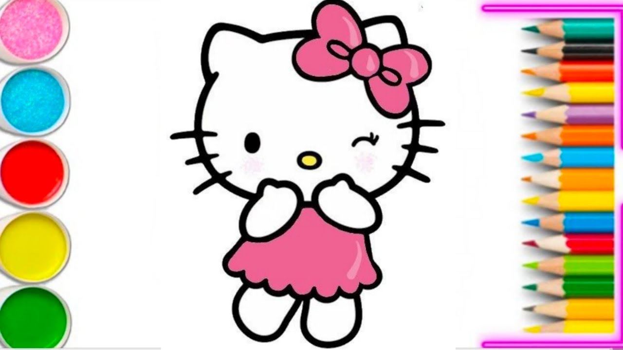 How to Draw Hello Kitty Step By Step,Hello Kitty Drawing - YouTube