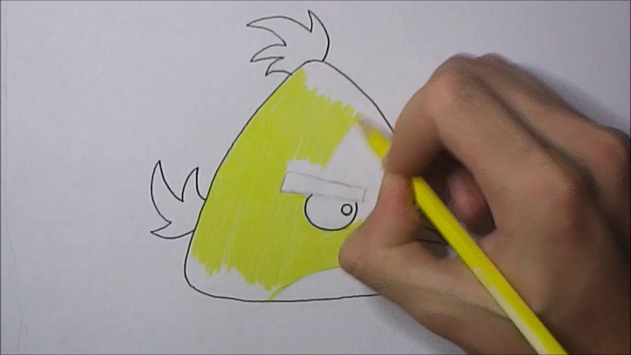 How to Draw the Yellow Bird (Angry Birds) - YouTube