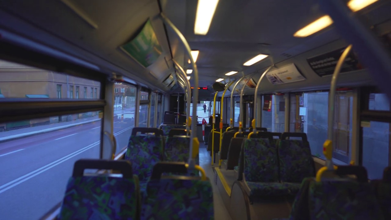 Sweden, Stockholm, bus ride from Medborgarplatsen to Gotlandsgatan ...