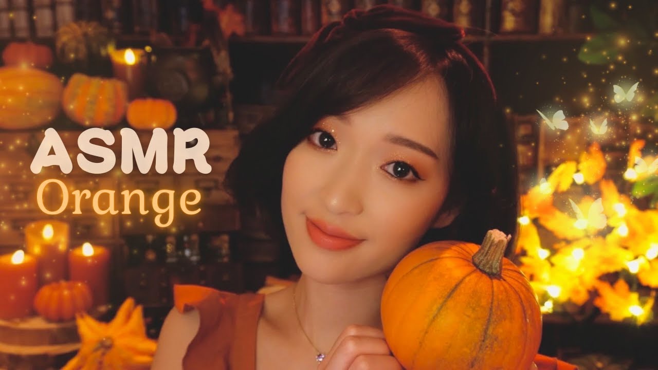 1h ASMR 100% ORANGE 🧡 16 triggers oranges pour t'aider à t'endormir 🍊 ...