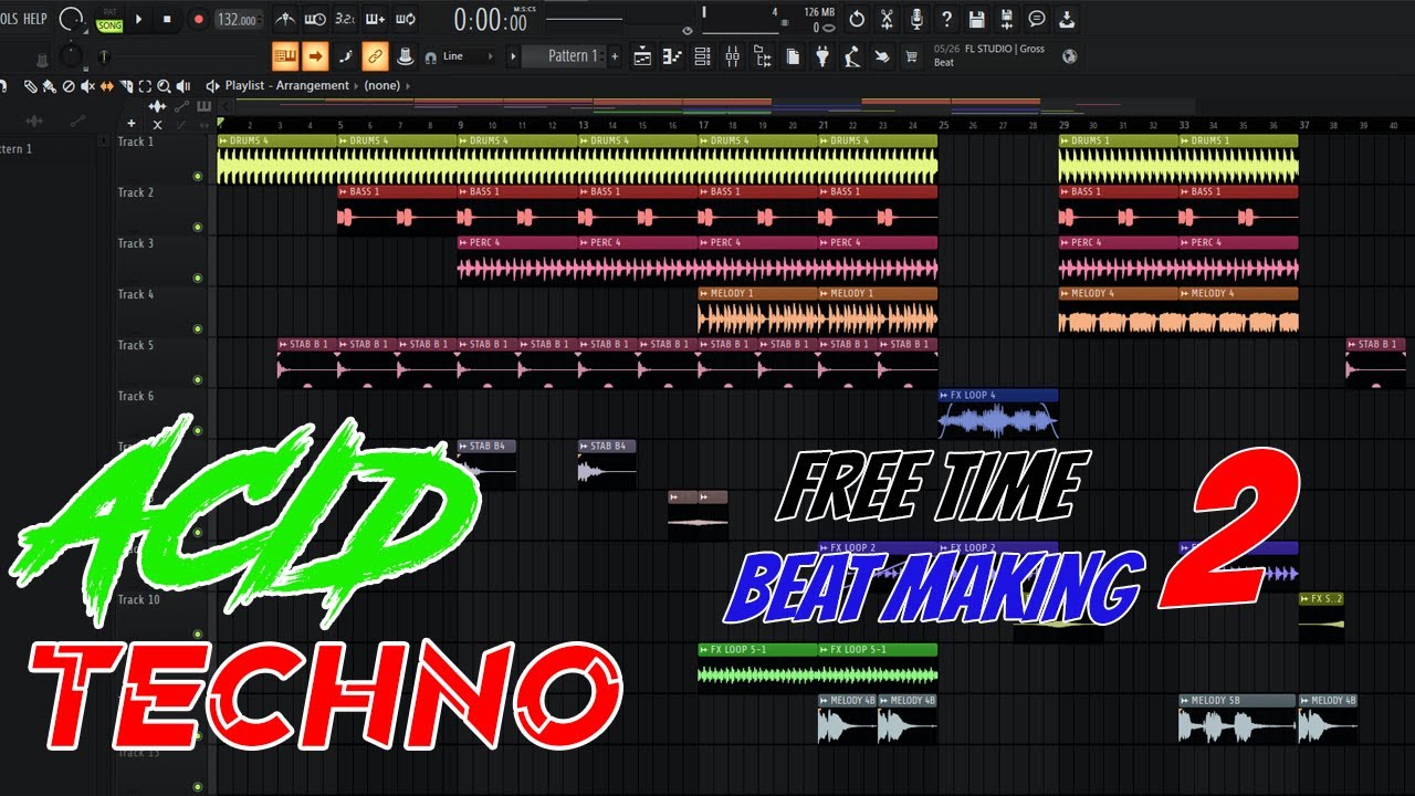 Acid Techno Beat || Free Time Beat Making #2 || KD Balan - YouTube