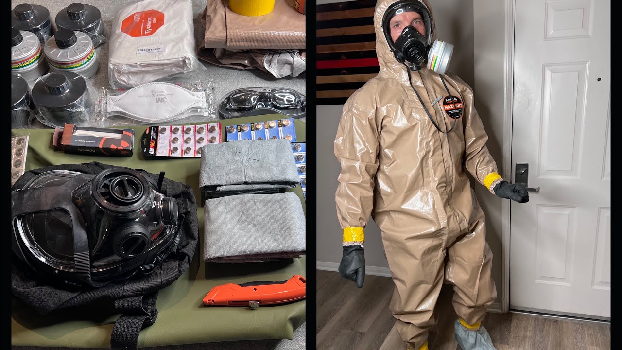 Nuclear fallout defense (CBRN kit) - YouTube