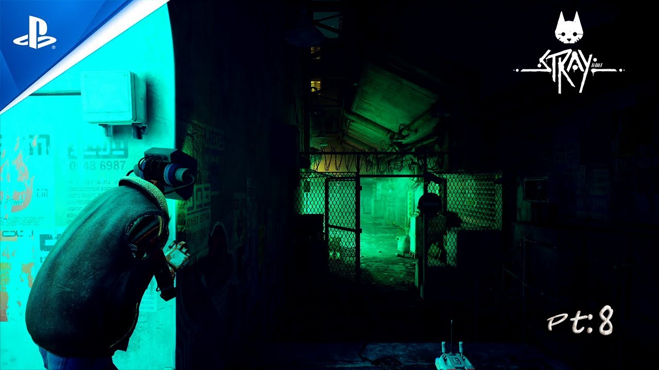 Clementine and Blazer | Stray full gameplay walkthrough pt:8 | PS5 ...