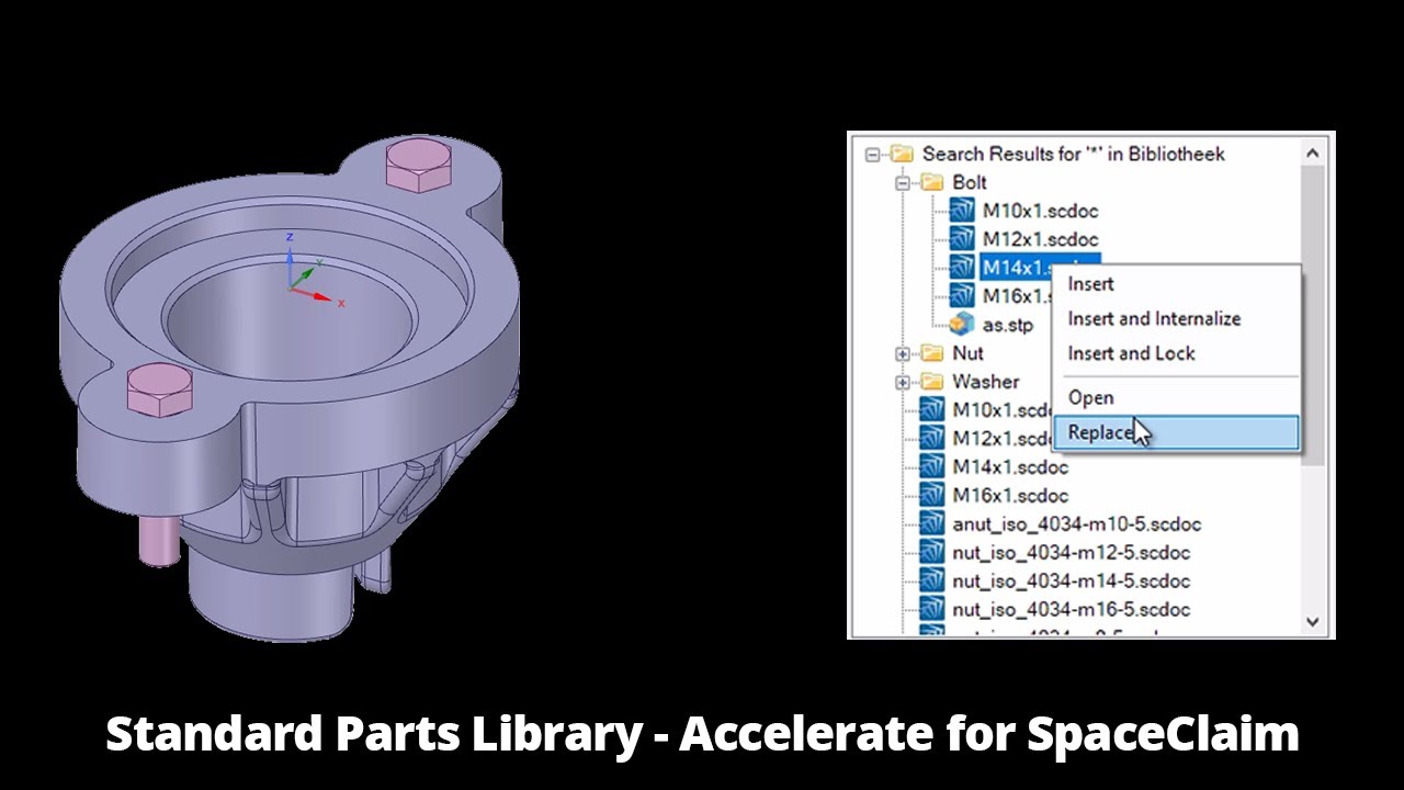 Accelerate Standard Parts Library - ANSYS Discovery SpaceClaim Add-on ...