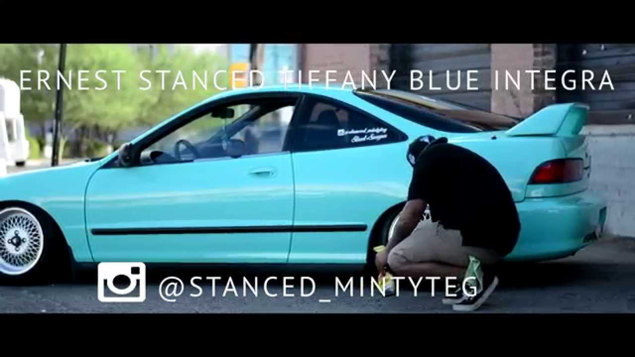 Stanced Tiffany Blue Integra - YouTube