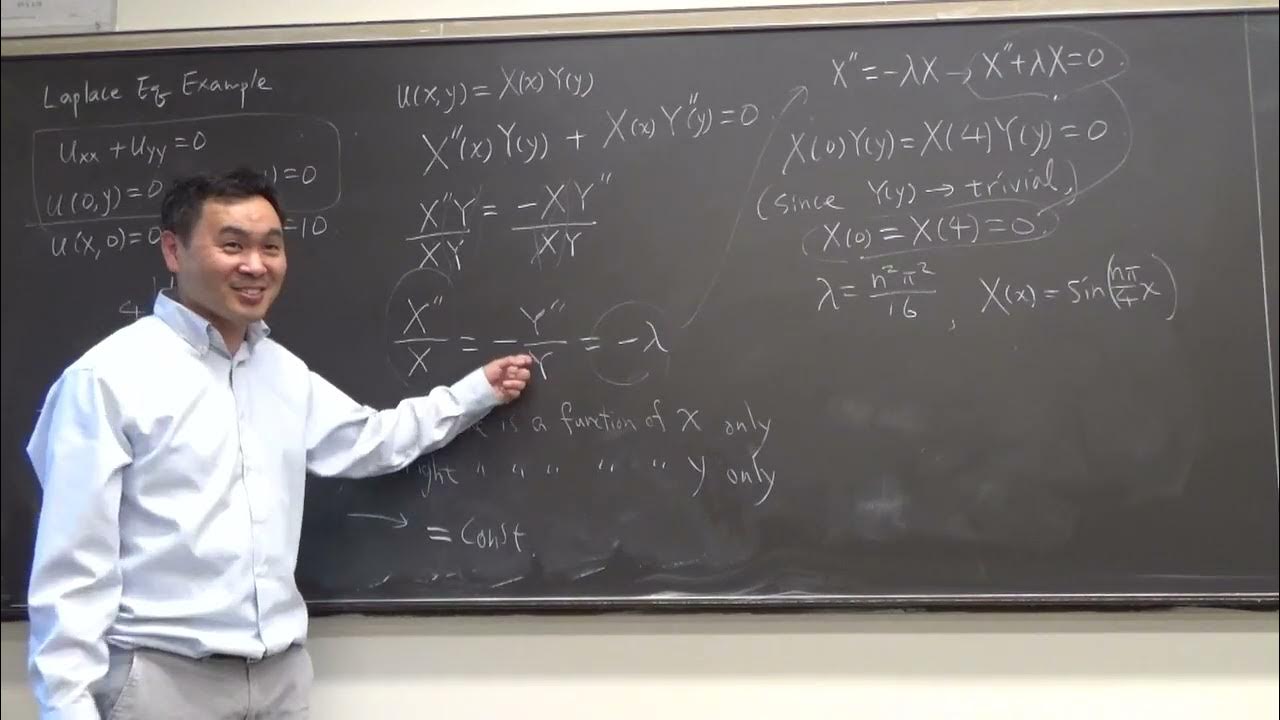 Solving Laplace PDE using separation of variables - YouTube