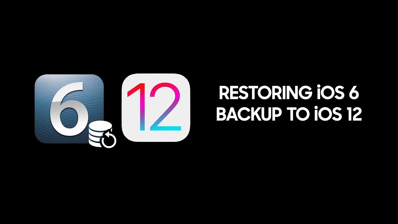 Restoring iOS 6 backup to iOS 12 iPhone - YouTube