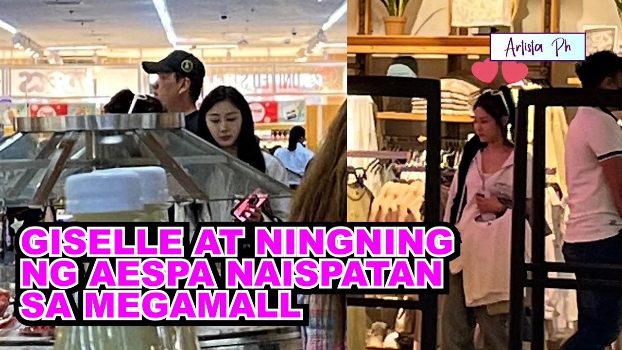 GISELLE AT NINGNING NG AESPA NAISPATAN SA MEGAMALL - YouTube