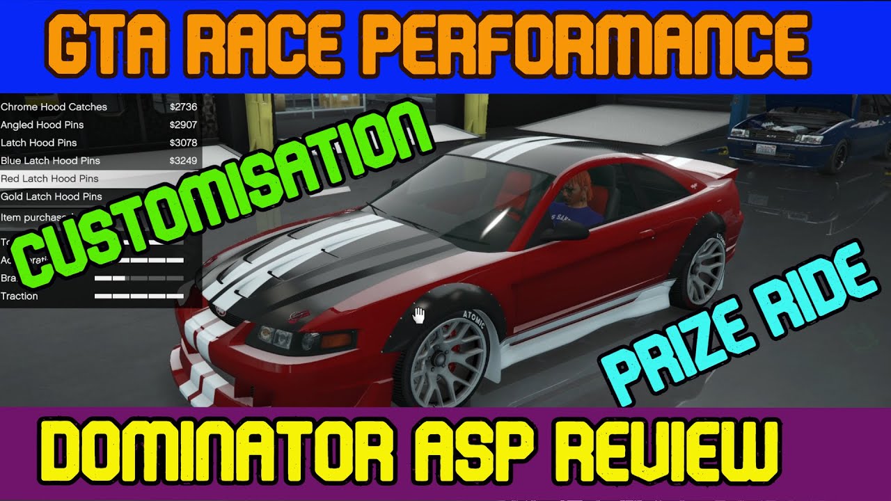 GTA Review Dominator ASP Race Performance & Customisation - YouTube