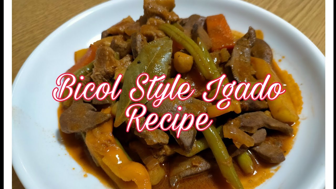PAANO LUTOIN ANG IGADO BICOL STYLE,IGADO RECIPE. - YouTube