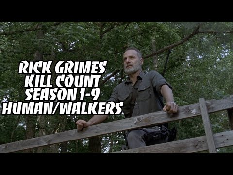 The Walking Dead - Rick Grimes KILL Count | Season 1 - Season 9 - YouTube