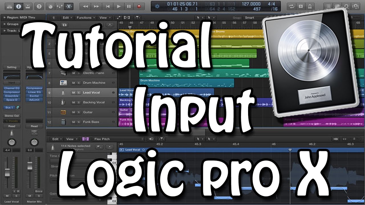 Tutorial Logic pro X Mic Input Interface usb ou Firewire - YouTube