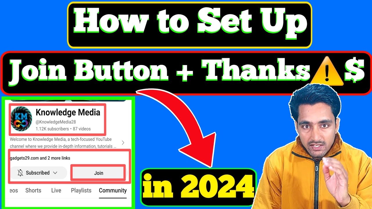 How to enable super thanks on YouTube | How to set up Join Button on ...